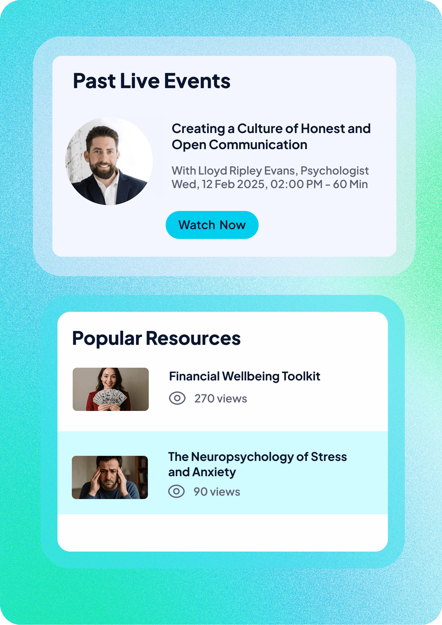 Monthly HR & Wellbeing Resources | Plumm Events Hub